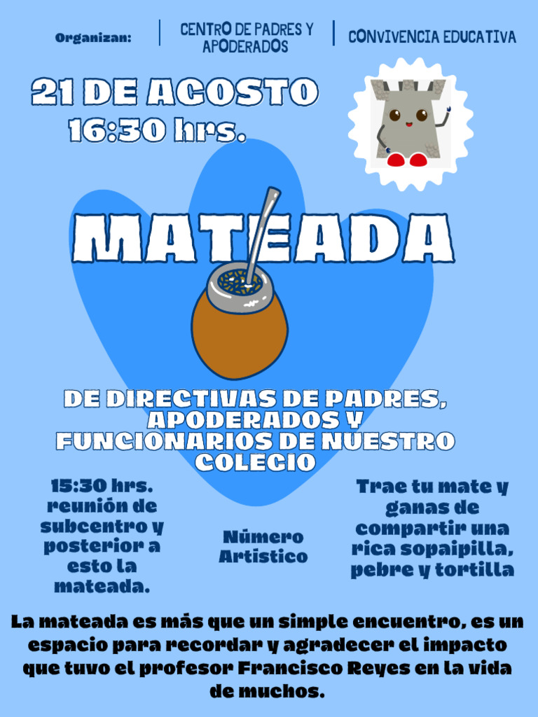 Mateada en Honor al Profesor Reyes | PDF
