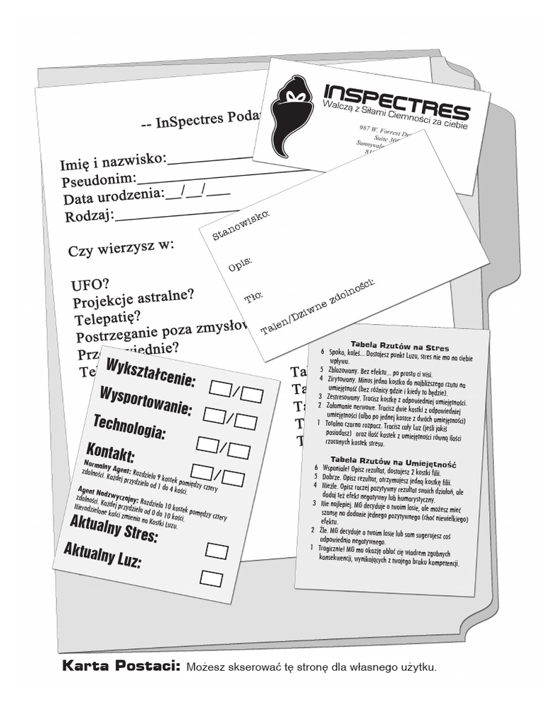 Inspectres Karty | PDF