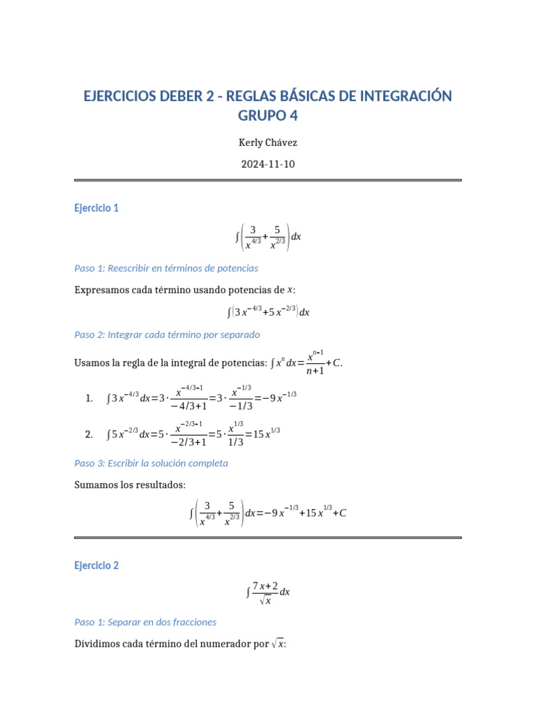Ejercicios Con Ia Deber 2 | PDF | Integral | Zona