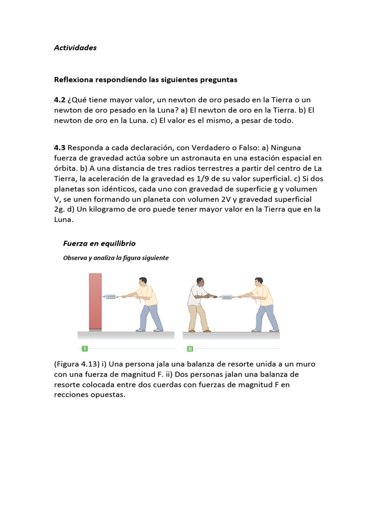 Actividades Leyes de Newton | PDF