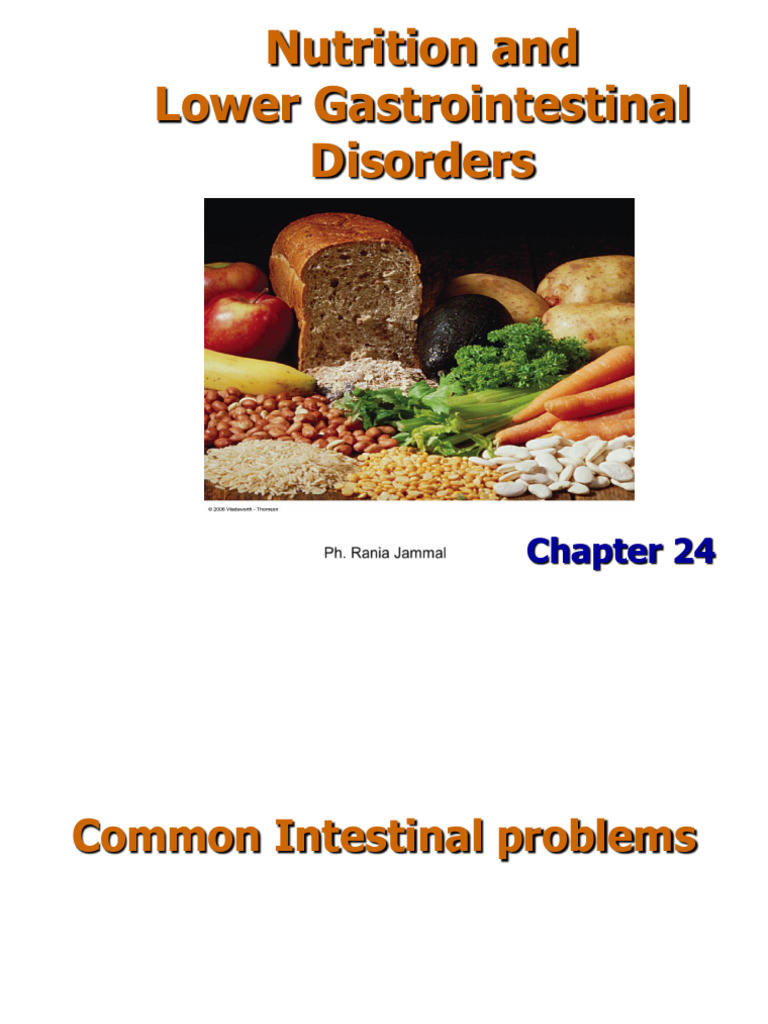 Nutrition and The Lower Gastrointestenal Tract Disorder ch24 | PDF ...