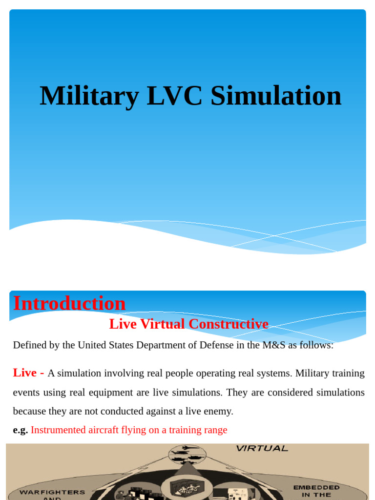 Military LVC Simulation | PDF | Simulation | Computing