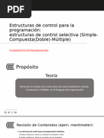 Estructura Selectiva Doble Extenso | PDF | Programación de computadoras | Programación