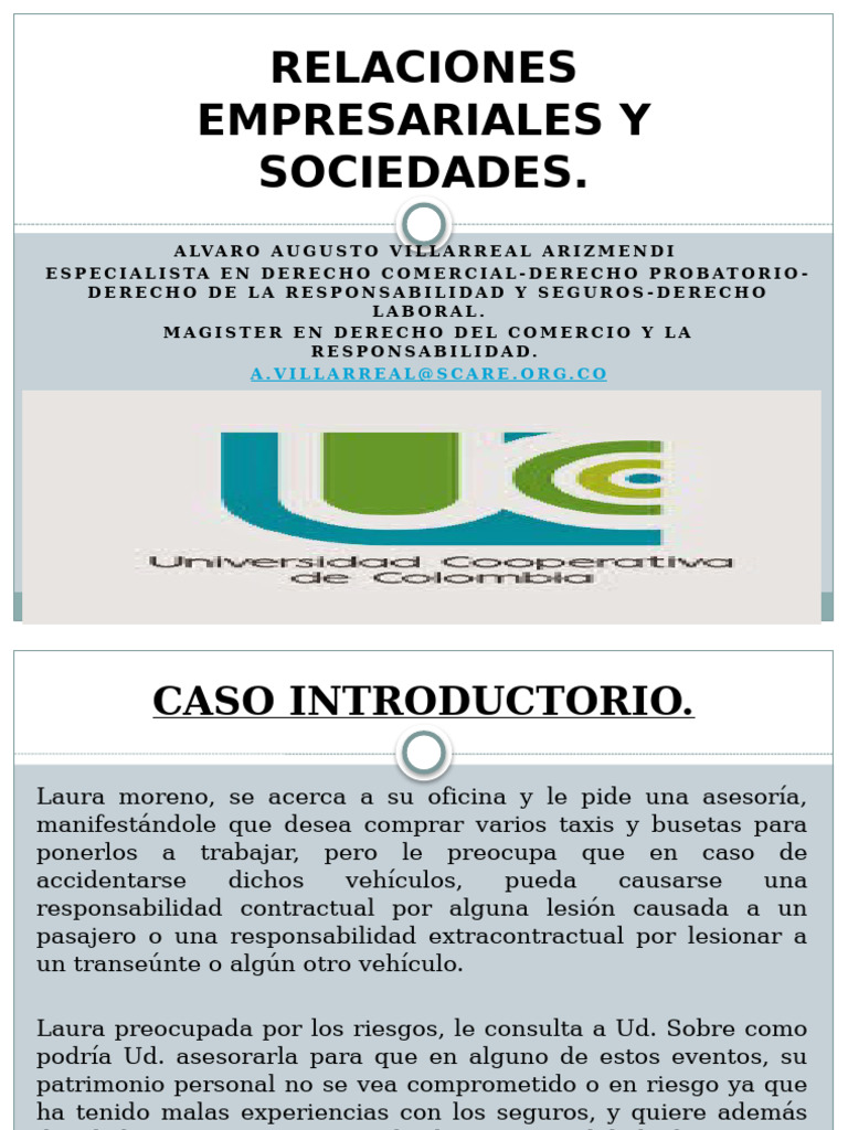 4.sociedades Alvaro Augusto Villarreal Arizmendi | PDF | Sociedad de responsabilidad limitada ...