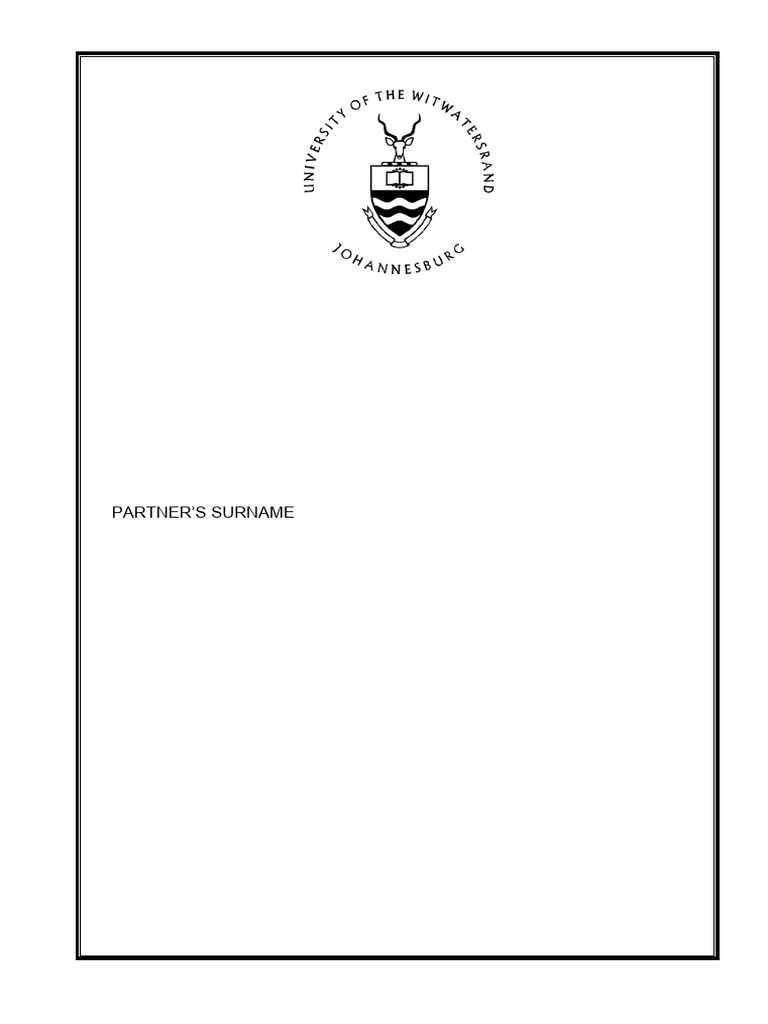 Chem II Lab Report Cover Page | PDF