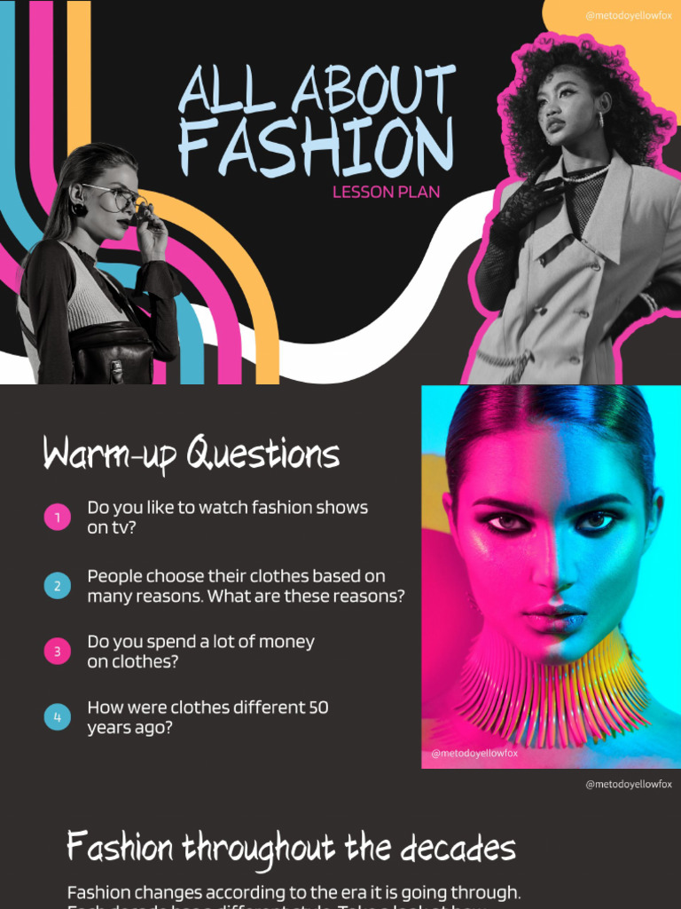 Fashion lesson plan B1 | PDF