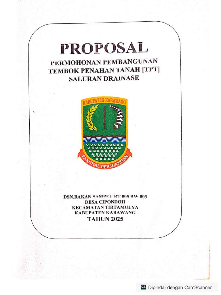 Proposal Drainase Cipondoh | PDF