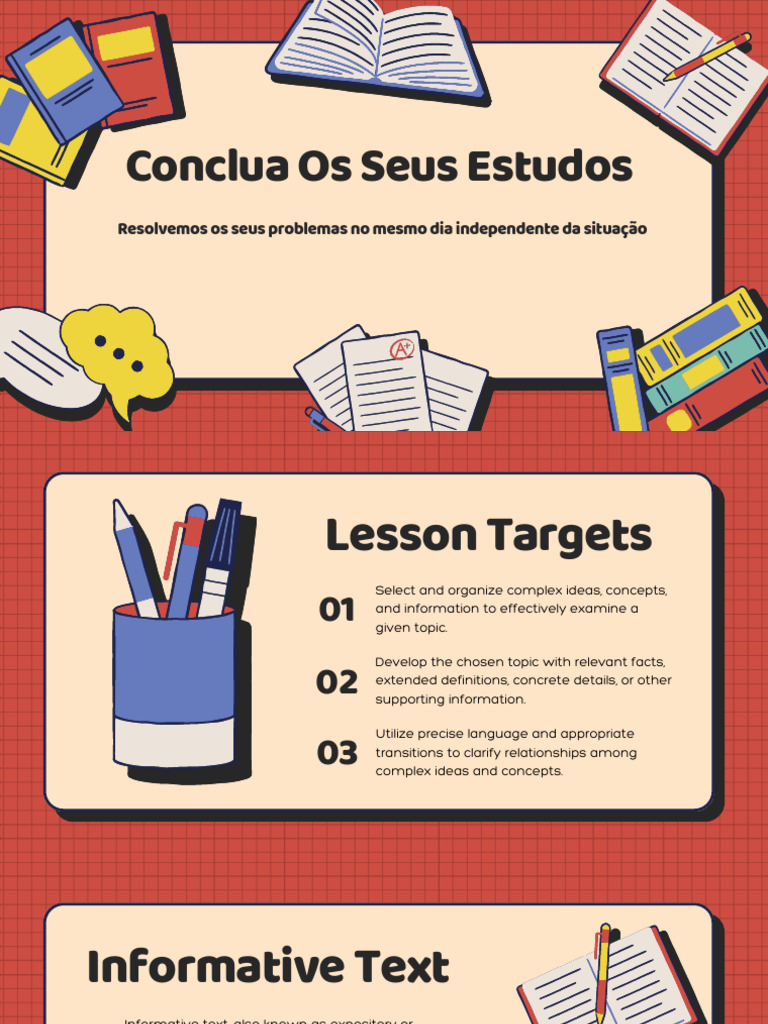 Guide to Writing Informative Texts | PDF | Information | Logical ...