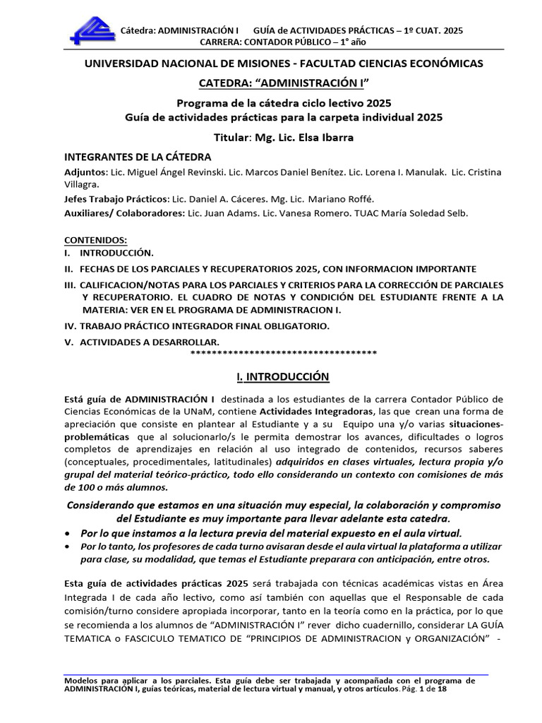 Guía Práctica Admin I 2025 | PDF | Business | Presupuesto