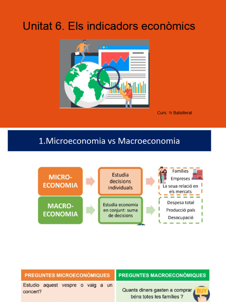 Classe Economia-1r Batxillerat_Tema 6 (1) | PDF