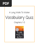 A Long Walk to Water: Vocabulary List | PDF