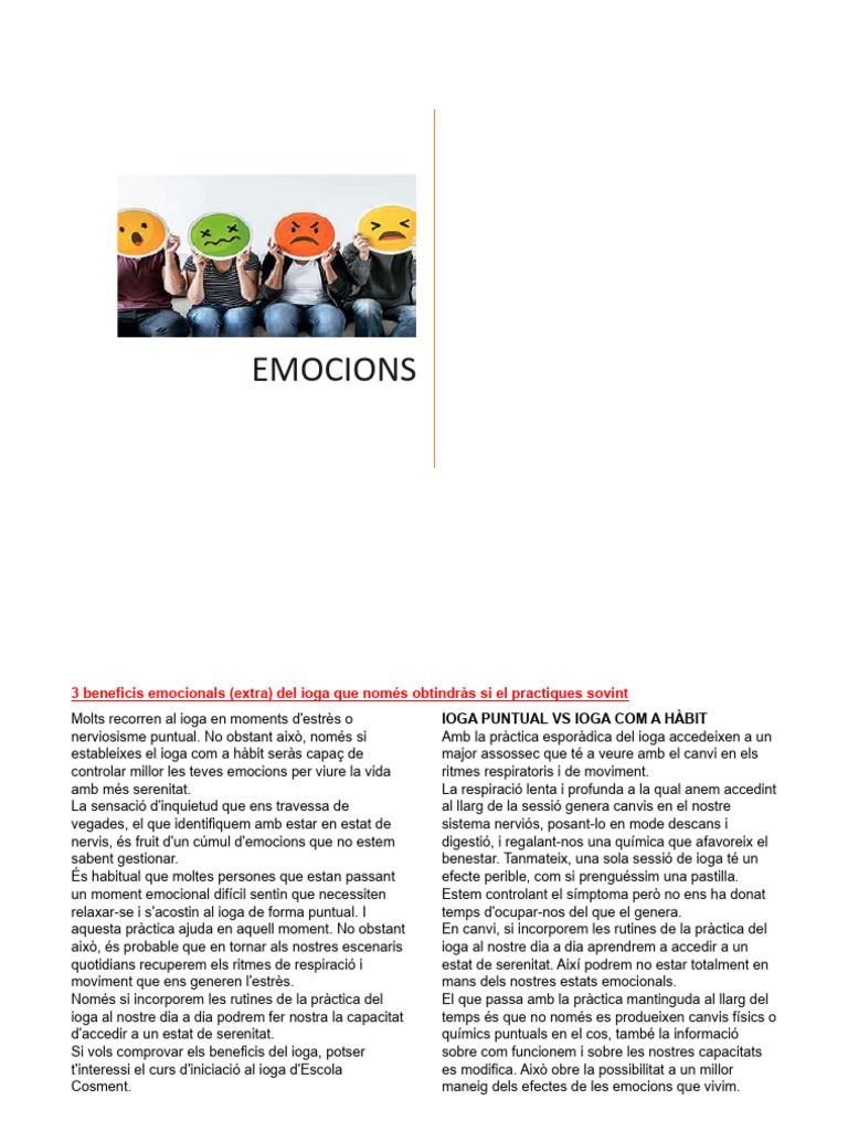 Emocions | PDF