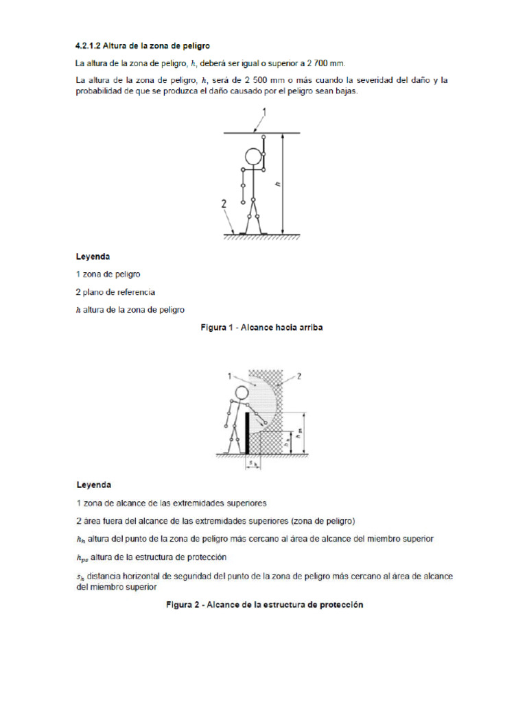 Distancias Minimas de Proteccion ISO 13857 | PDF