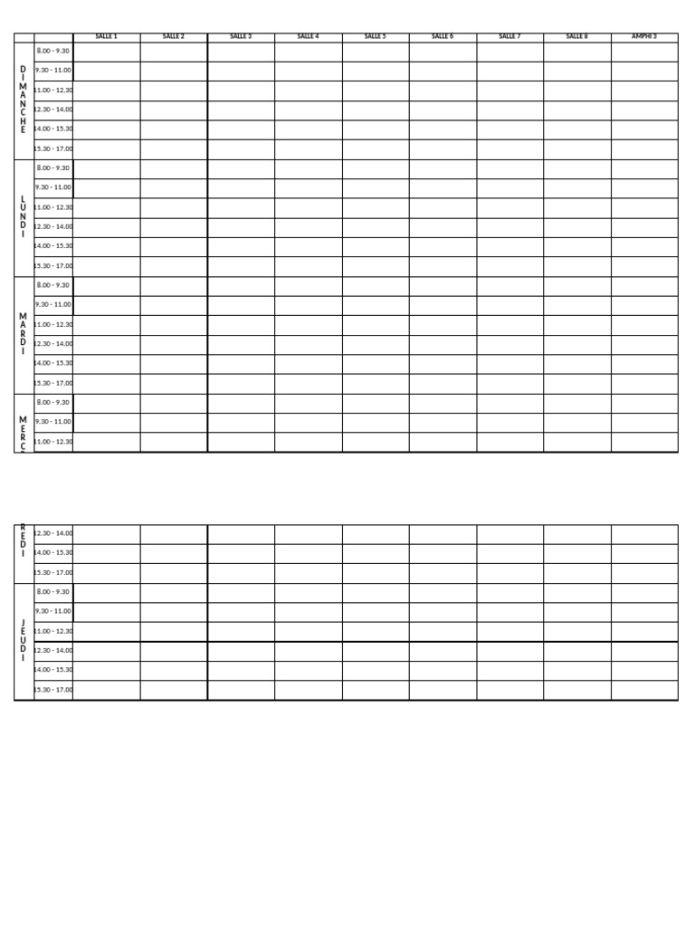 Global Timetable Final (2024-2025) | PDF