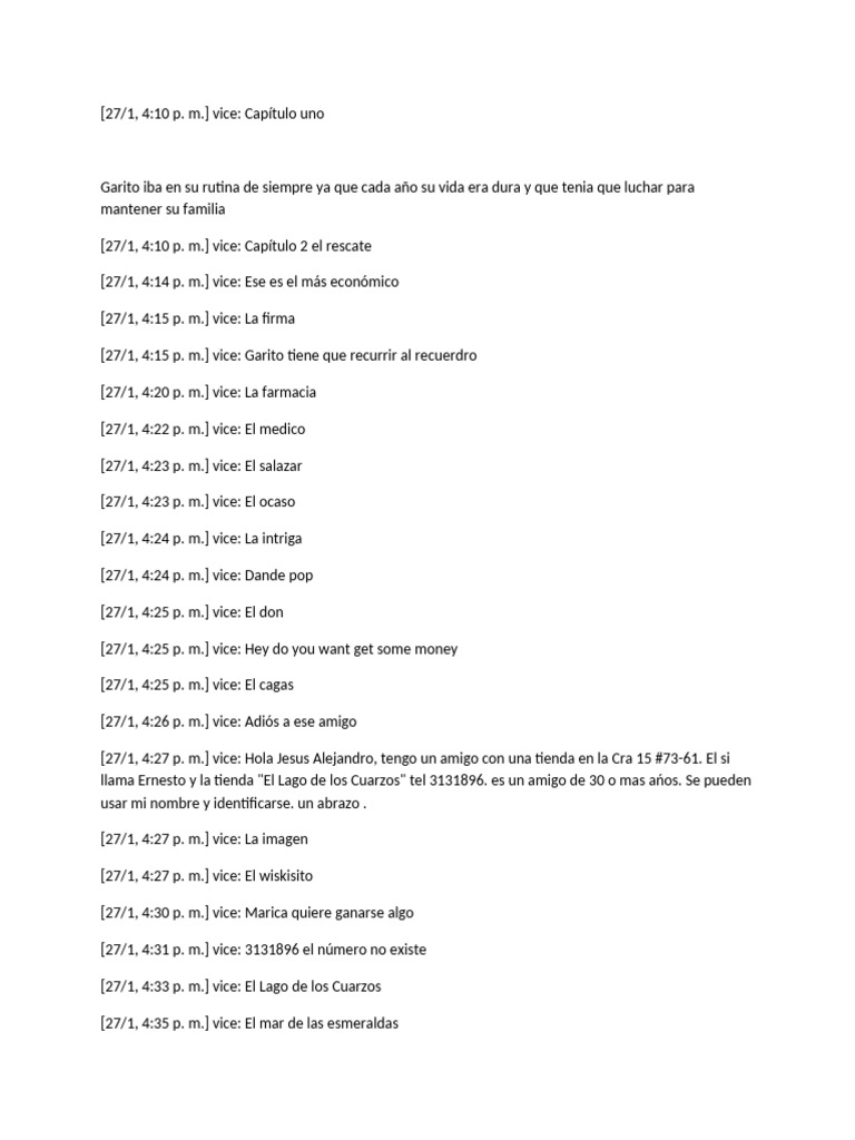 La lucha de Garito por su familia | PDF