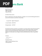 Chase Bank Account Verification Letter | PDF