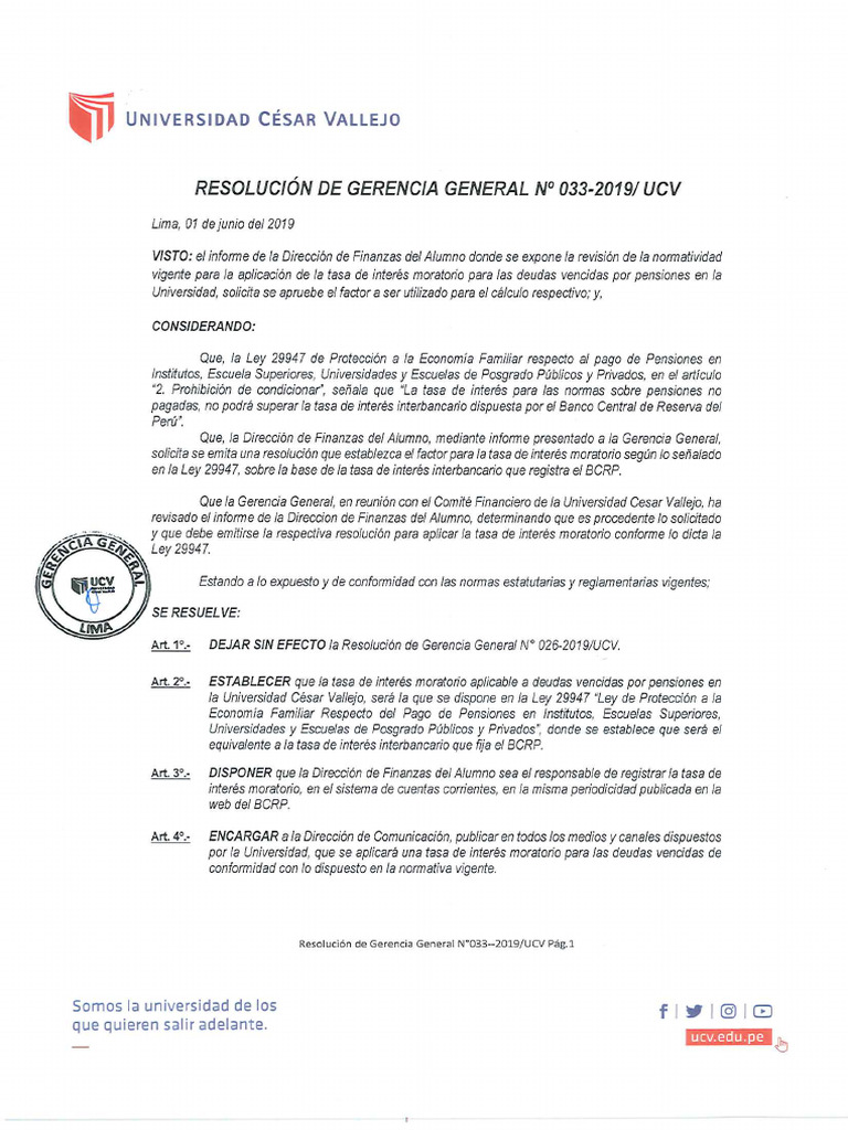 Resol 033 2019 | PDF