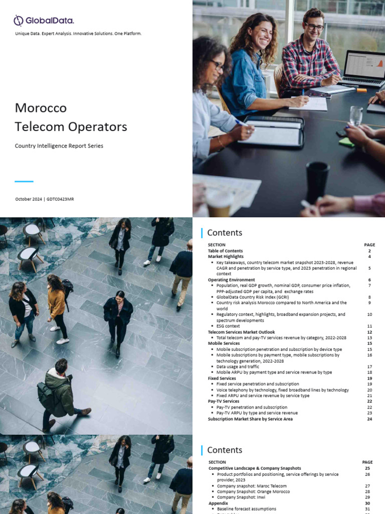 Morocco: Telecom Operators | PDF | Mobile Broadband | Gross Domestic ...