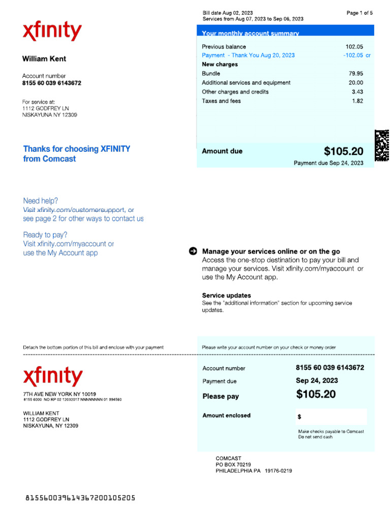 Utility Bill William Kent | PDF