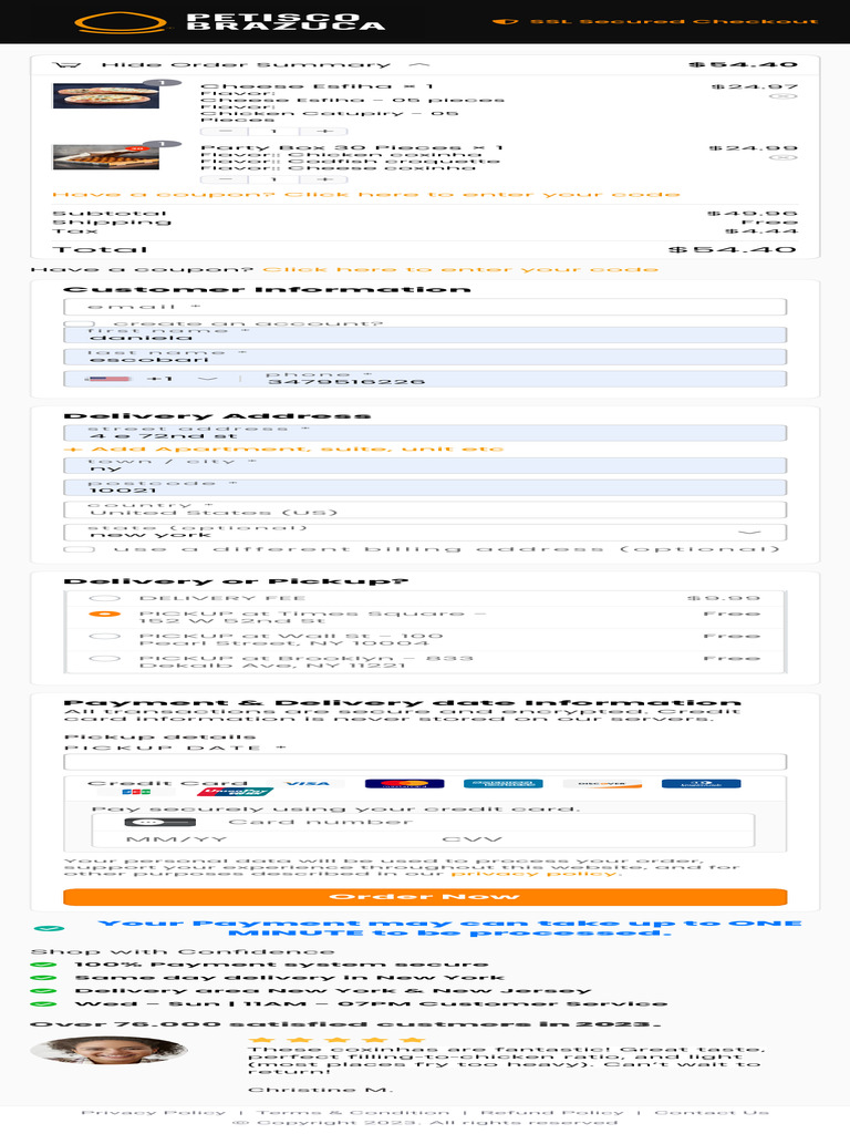 Checkout - Petisco Brazuca | PDF | Money | Services (Economics)