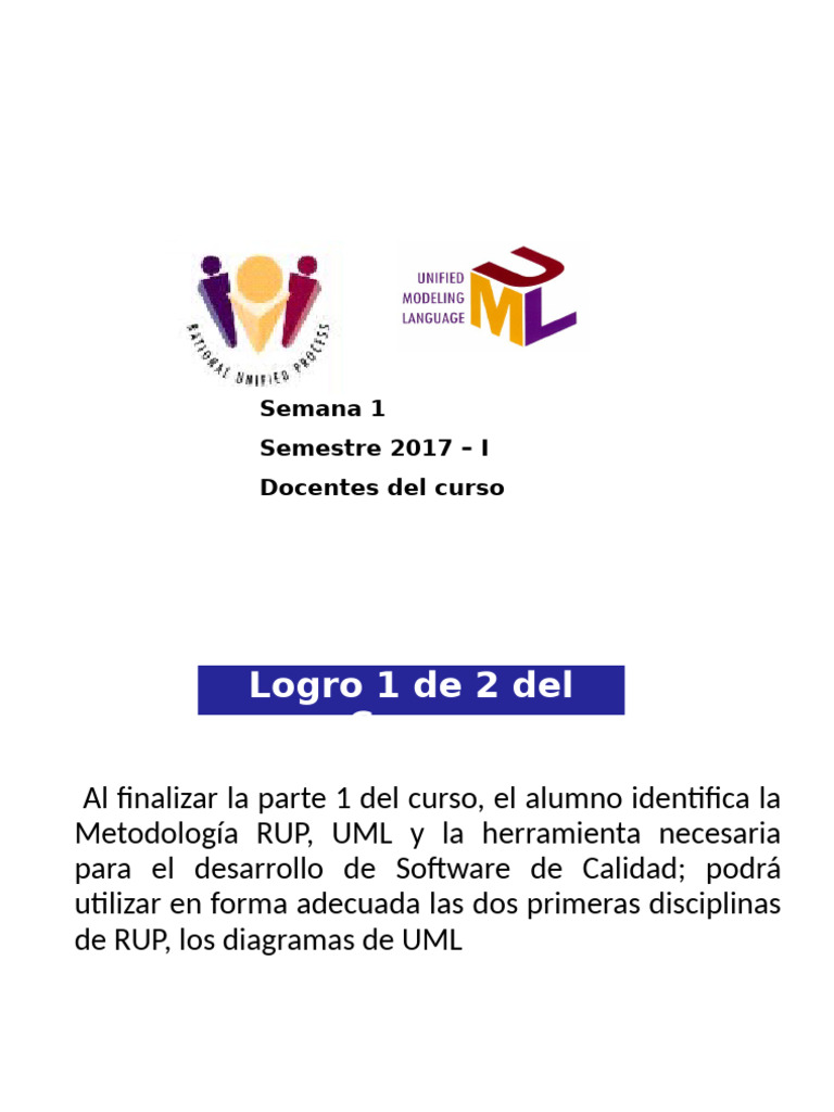 ISOO_Sem01_201701 | PDF | Software | Lenguaje de modelado unificado