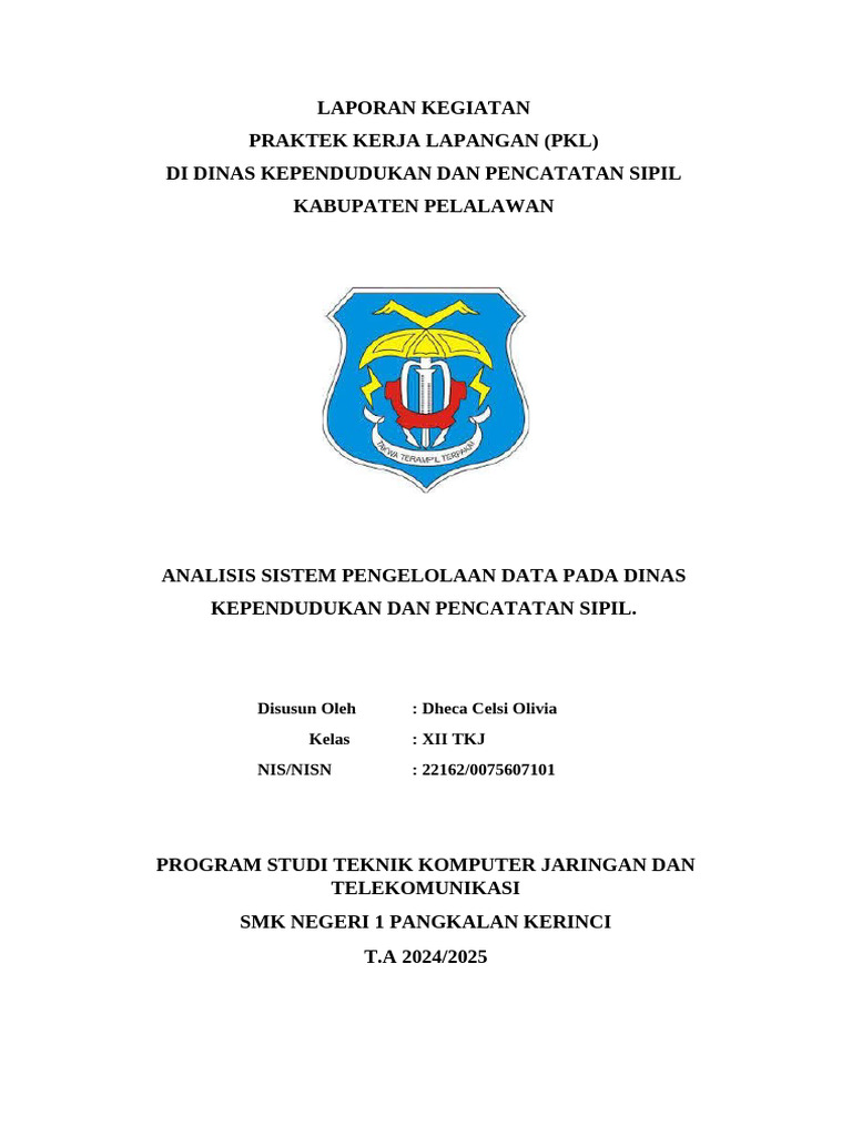 LAPORAN KEGIATAN PKL DECHA REAL CUY | PDF