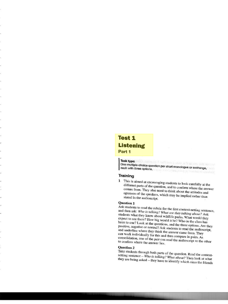 7a) List - Part 1 (Answers - Cambridge) | PDF