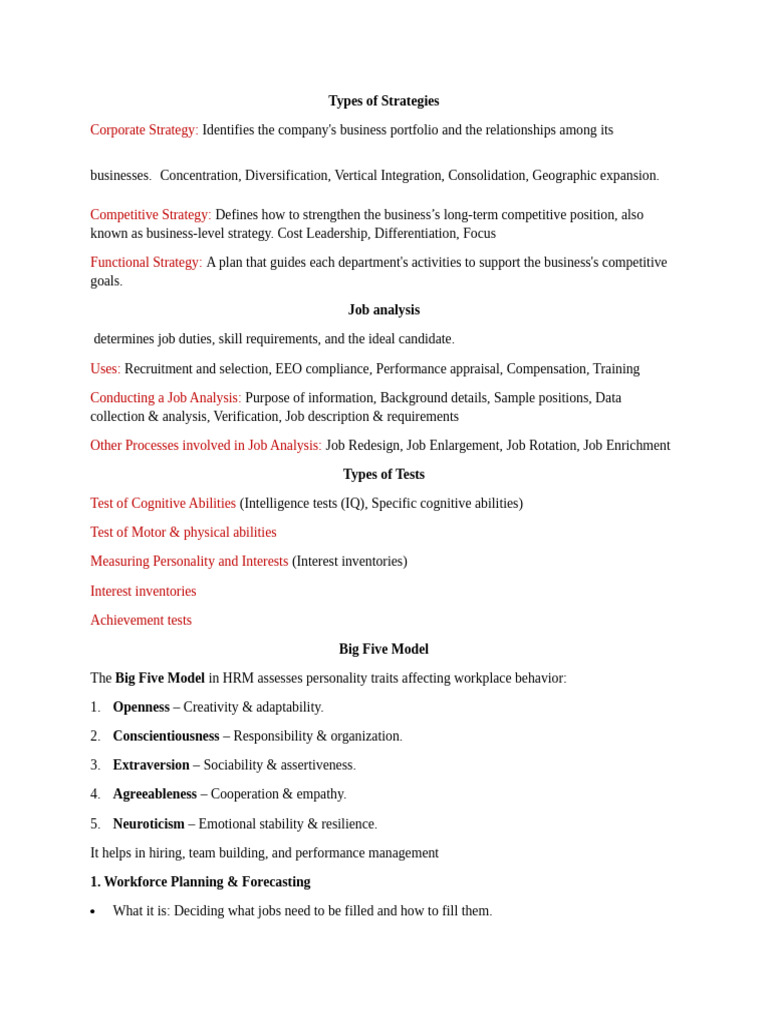 Types of Strategies | PDF | Recruitment | Psychology