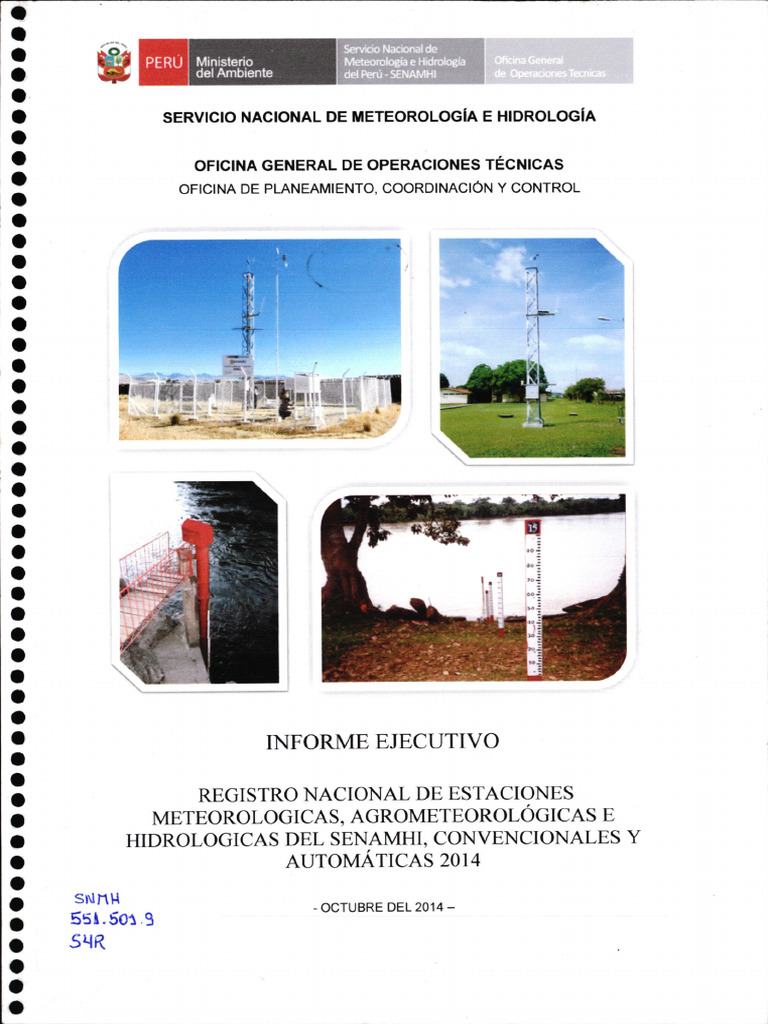 Informe Ejecutivo Registro Nacional de Estaciones Meteorológicas Agrometeorológicas e ...