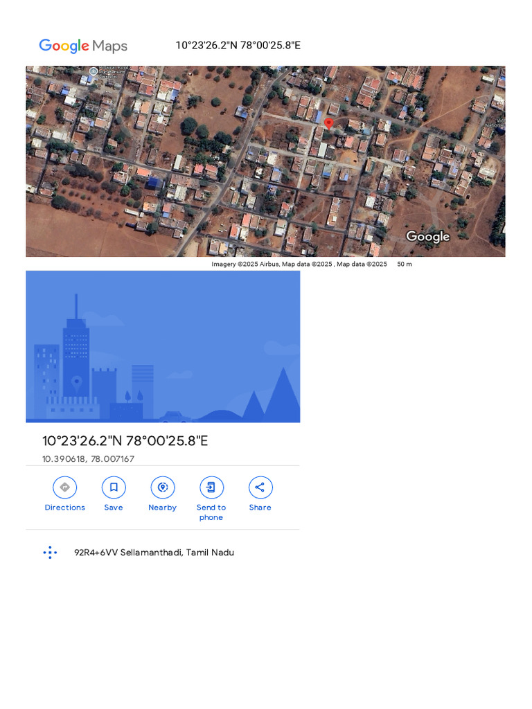 10°23'26.2 - N 78°00'25.8 - E - Google Maps | PDF