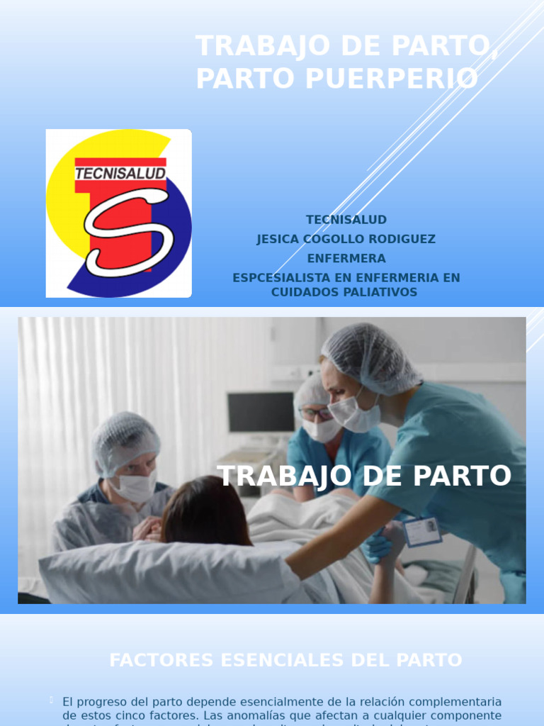 Factores Esenciales del Parto y Puerperio | PDF | Parto | El embarazo