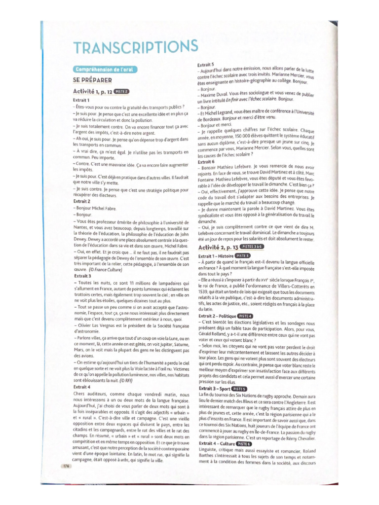 TRANSCRIPTIONS | PDF