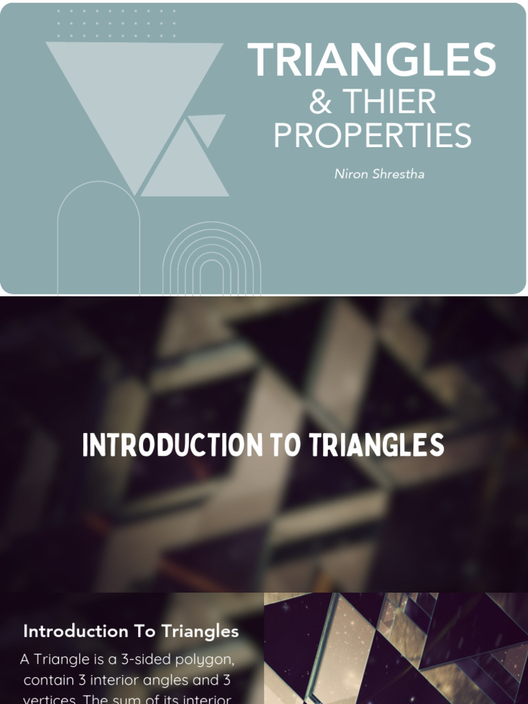 Triangles and Their Properties (Including Trig) | PDF | Triangle ...