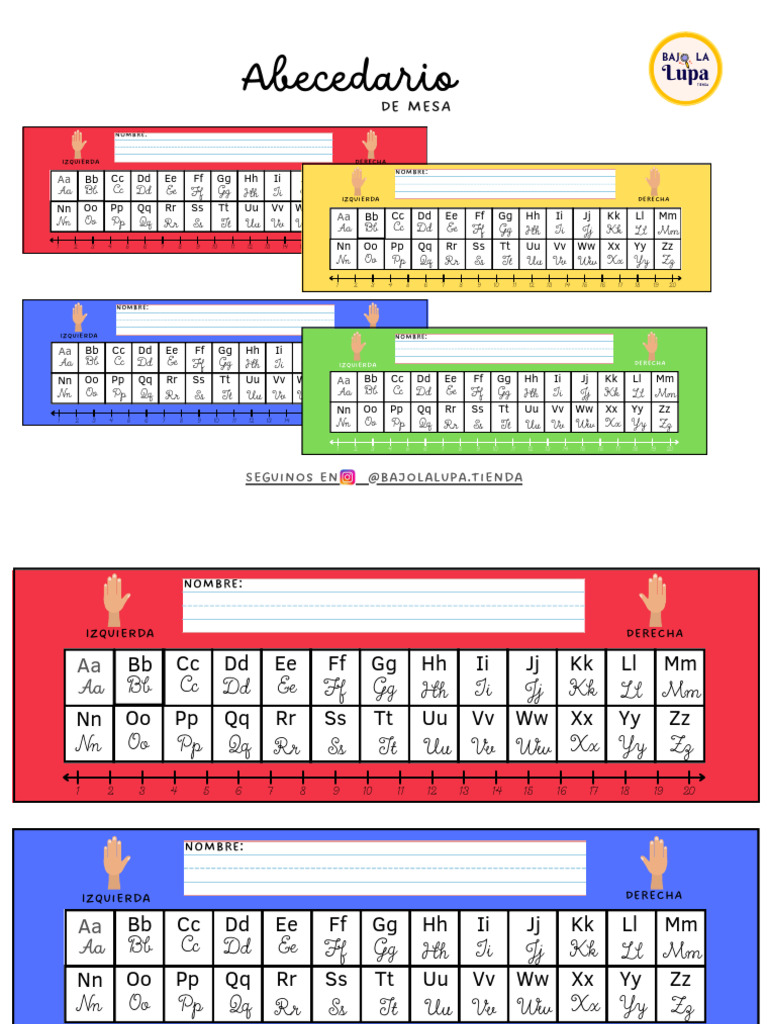 Abecedario de Mesa | PDF | Lingüística | Colación