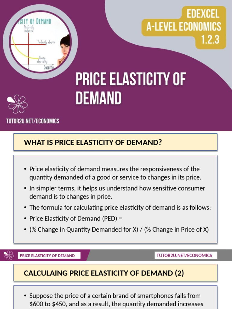 1 2 3 Price Elasticity Demand | PDF | Elasticity (Economics) | Demand