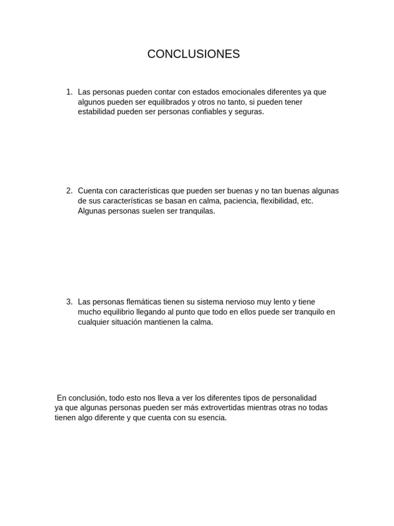 Conclusion Es | PDF