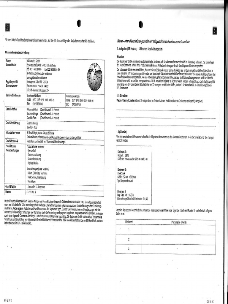 Sommer 2020 - Abschlussprüfung Teil 1 - Kaufmann Im E-Commerce | PDF