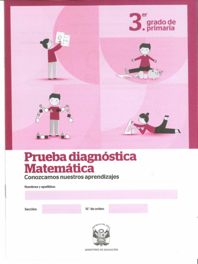 Prueba Diagn Stica de Matem Tica 3er Grado Primaria | PDF