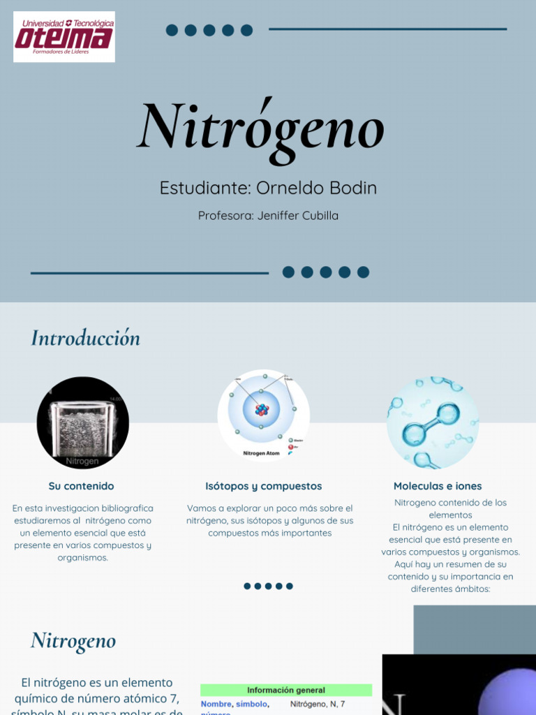 Nitrogeno | PDF