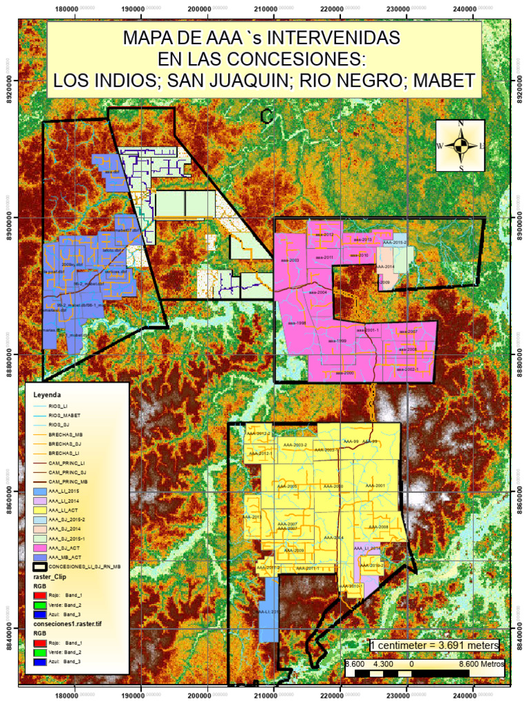 Mapa de Concesiones AAA Intervenidas | PDF