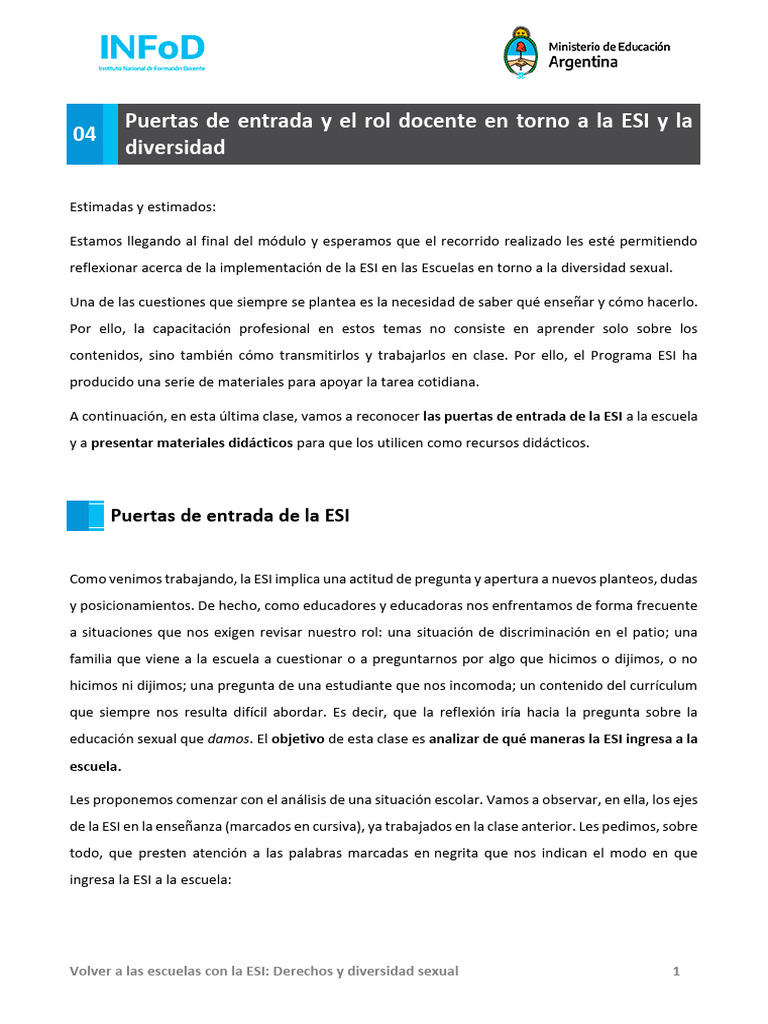 Curso 114-Clase04 | PDF | Enseñando | Escuelas