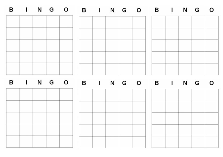 Bingo Template | PDF
