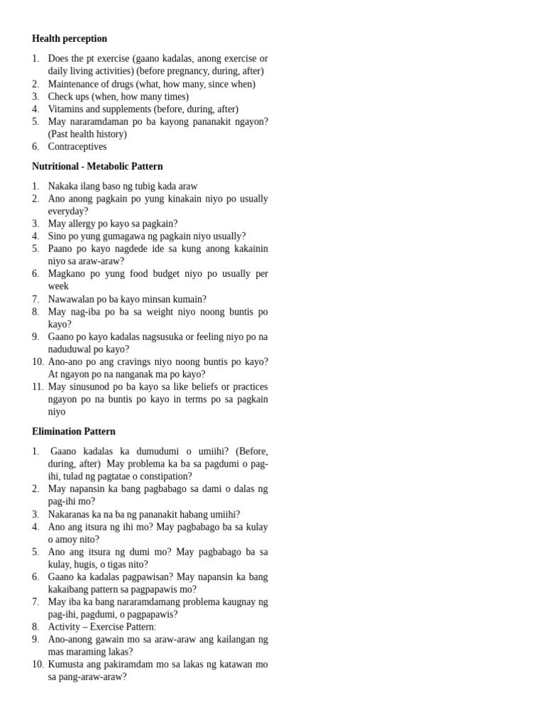 Health perception | PDF