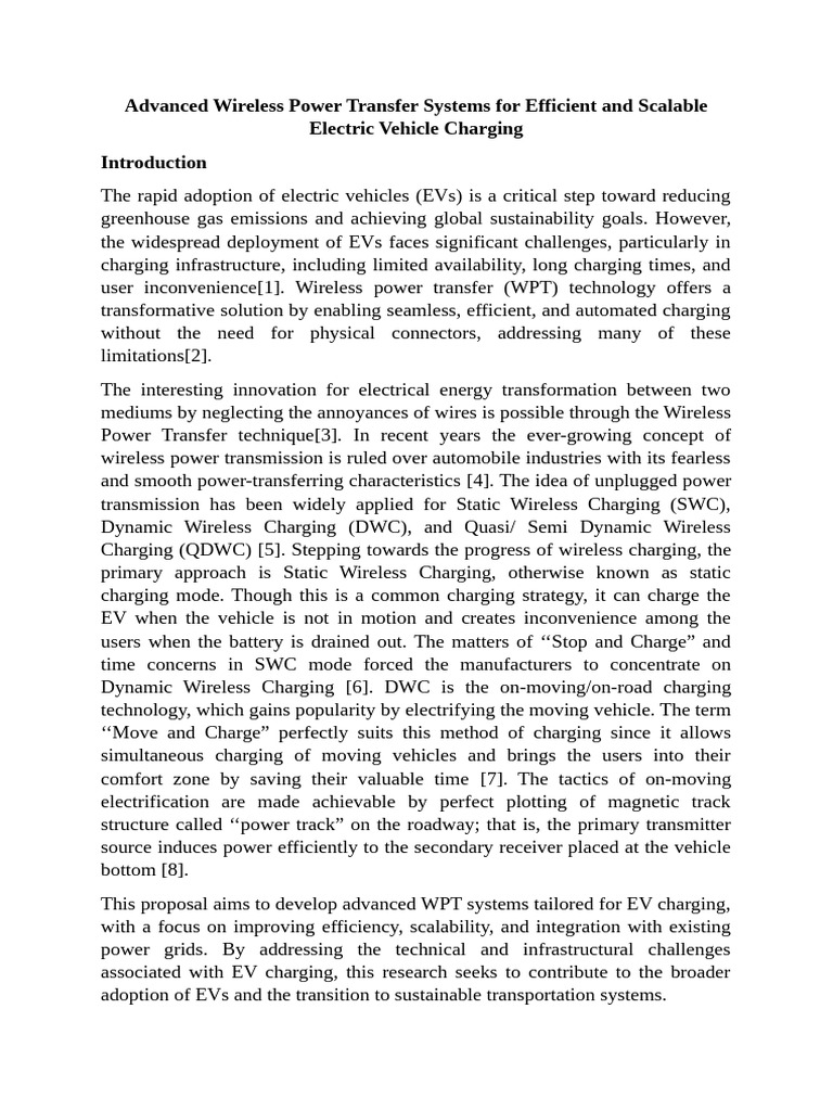 Advanced Wireless Power Transfer Systems For Efficient and Scalable ...