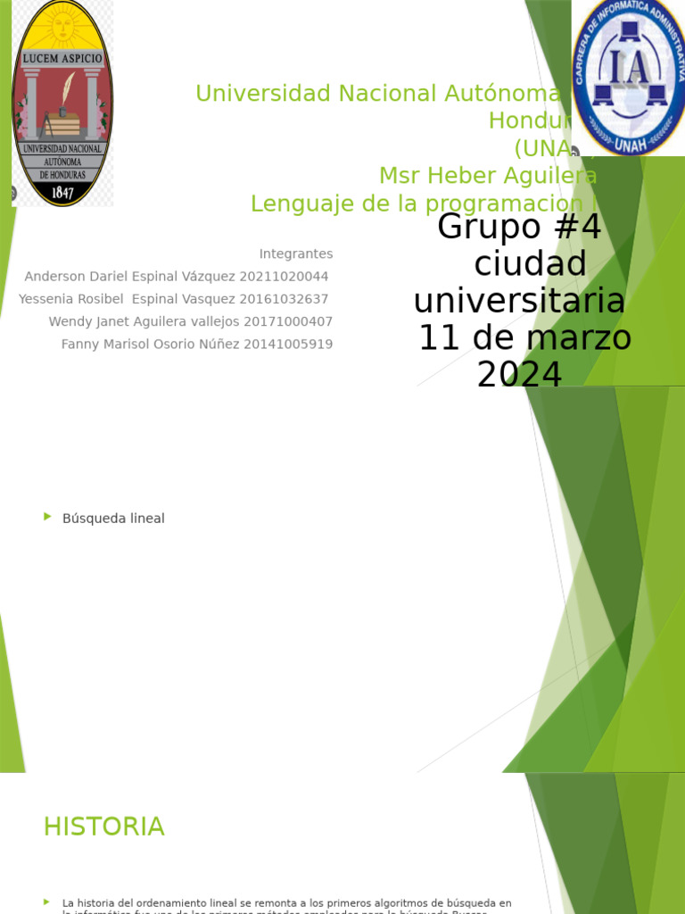 Algoritmo de Búsqueda Lineal en Java | PDF | Ciencias de la Computación ...