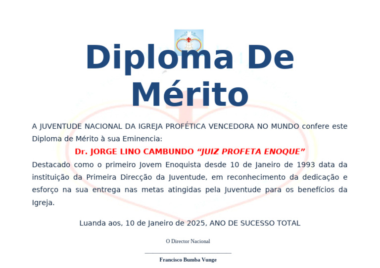 Certificado de Mérito | PDF