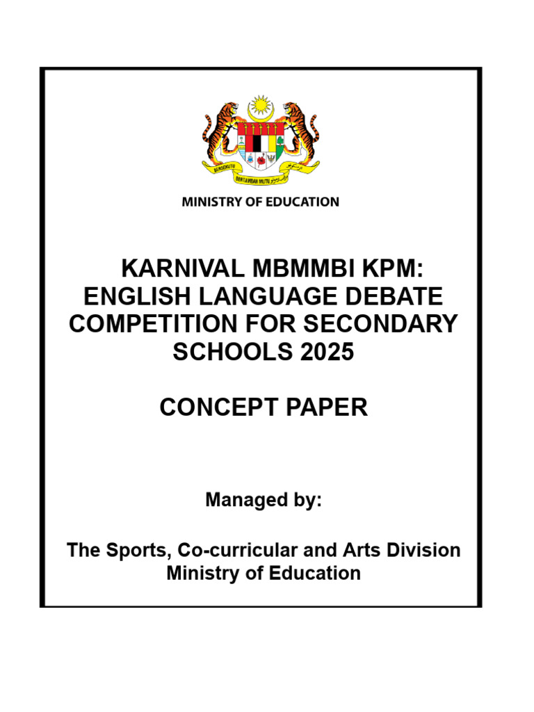 English Debate Competition 2025 Guide | PDF | Argument | Definition