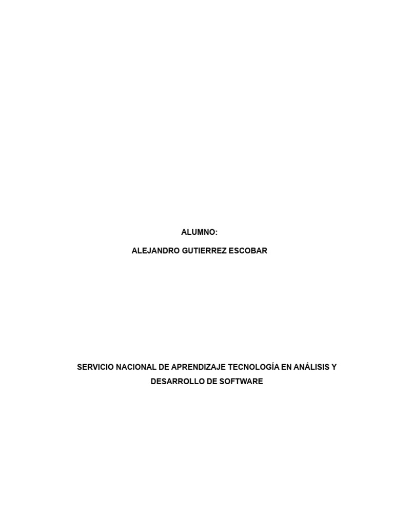 Informe de Entregables para El Proyecto de Desarrollo de Software GA4-220501095-AA2-EV02 | PDF ...