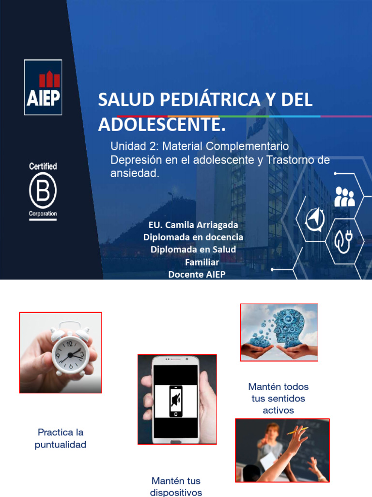 Unidad 2 - Material Complementario - Depresión y Transtorno de Ansiedad en El Adolescente | PDF ...