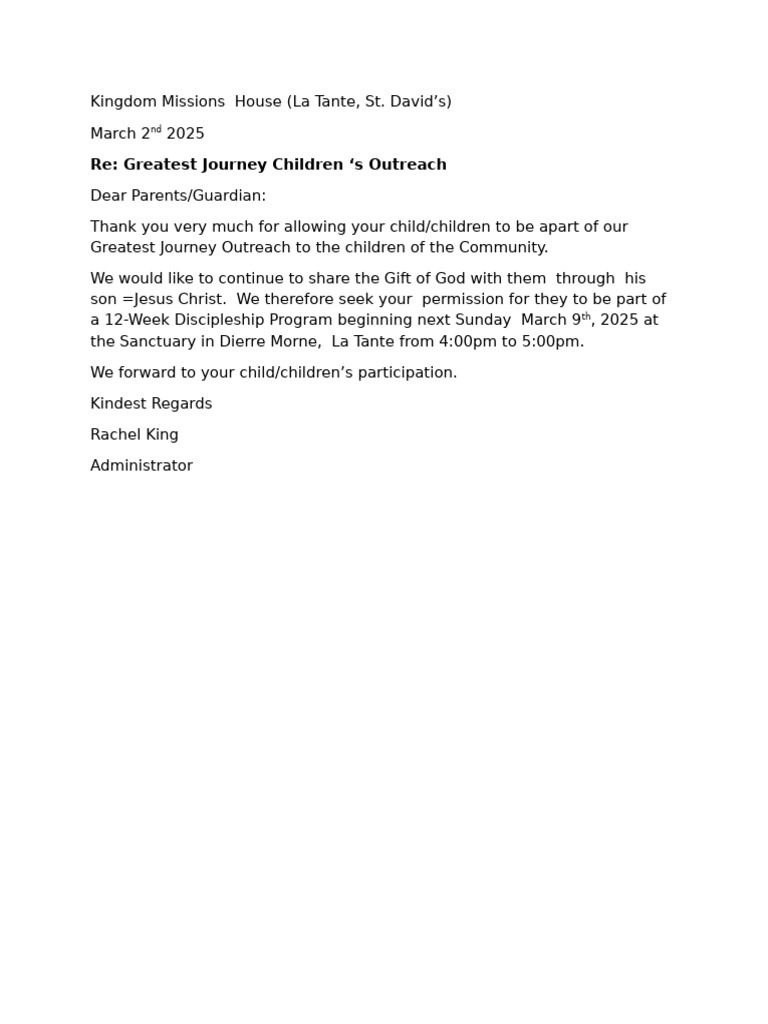 Outreach Invite | PDF